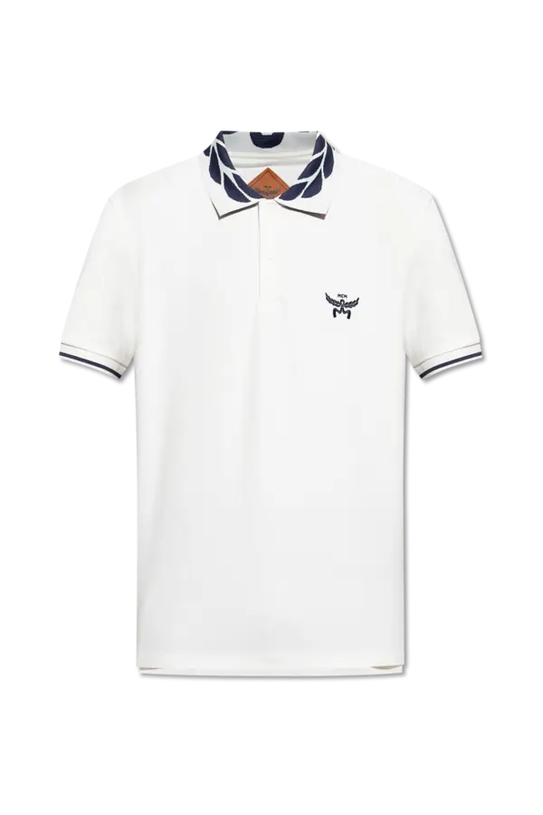 Mcm Polo With Logo - White