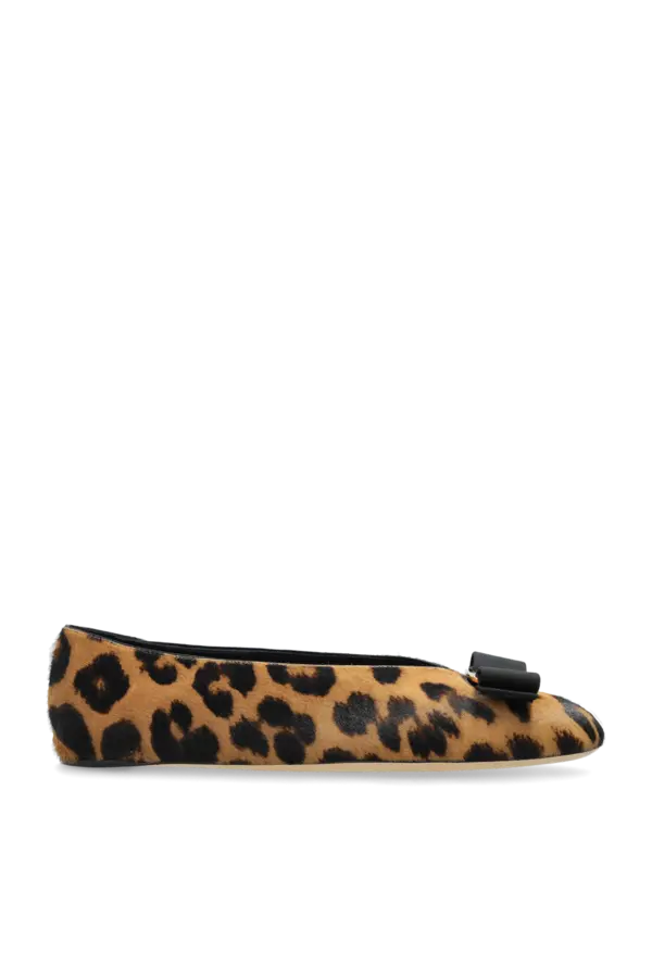 FERRAGAMO Animal Print Ballerinas