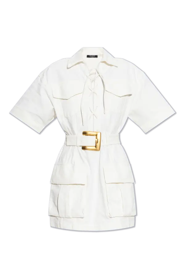Balmain Vintage-effect Dress