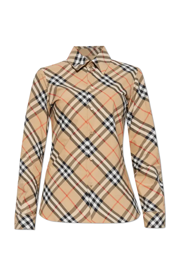 Burberry Checkered Cotton Shirt