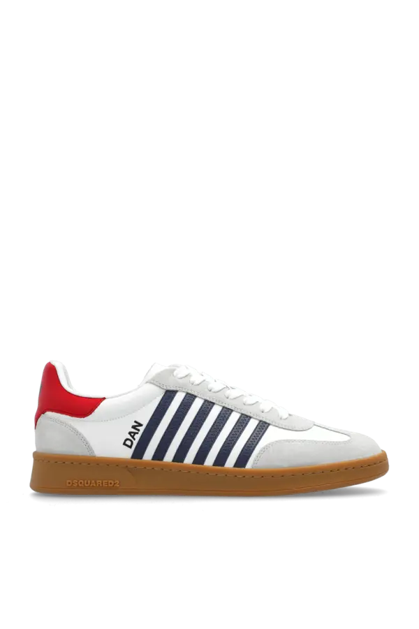Dsquared2 Leather Boxer Sneakers - White