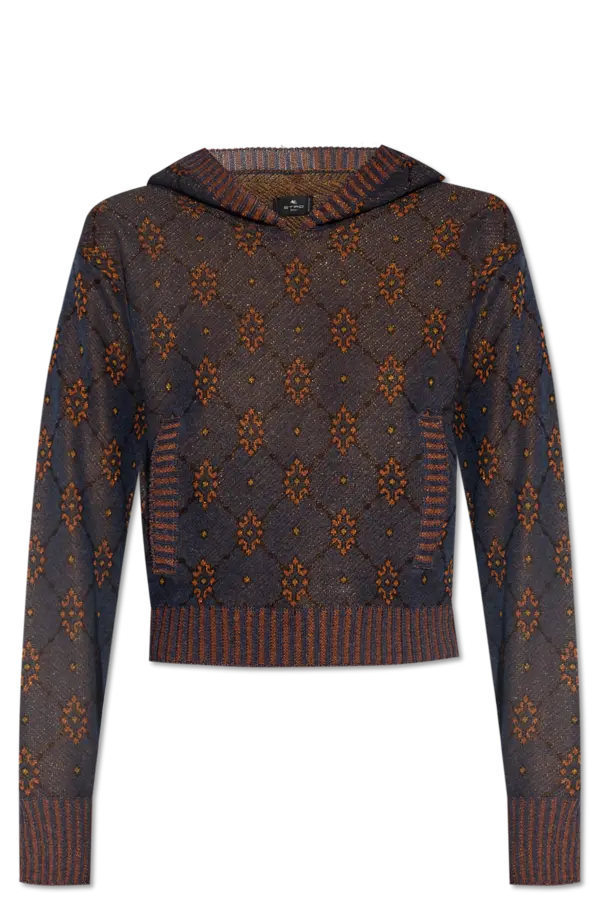 Etro Ornamental Floral Patterned Hoodie