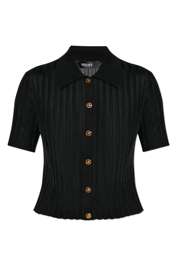 Versace Striped Knit Top