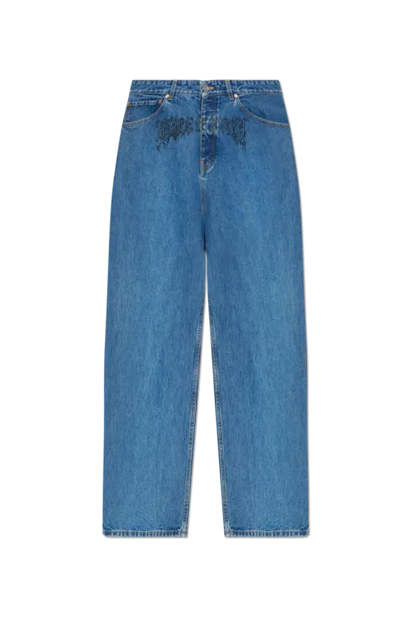 Vetements Logo Jeans - Blue