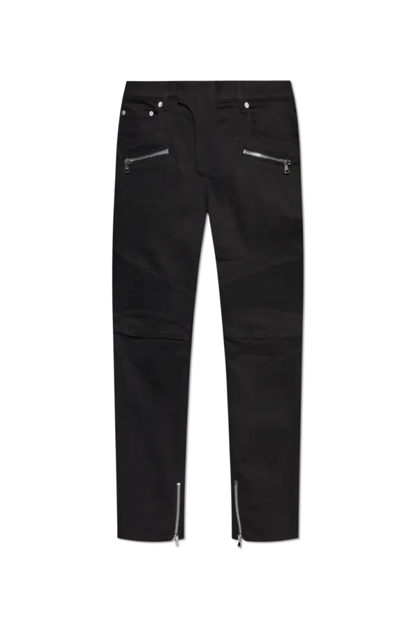Balmain Jeans With Sewn-in Zippers