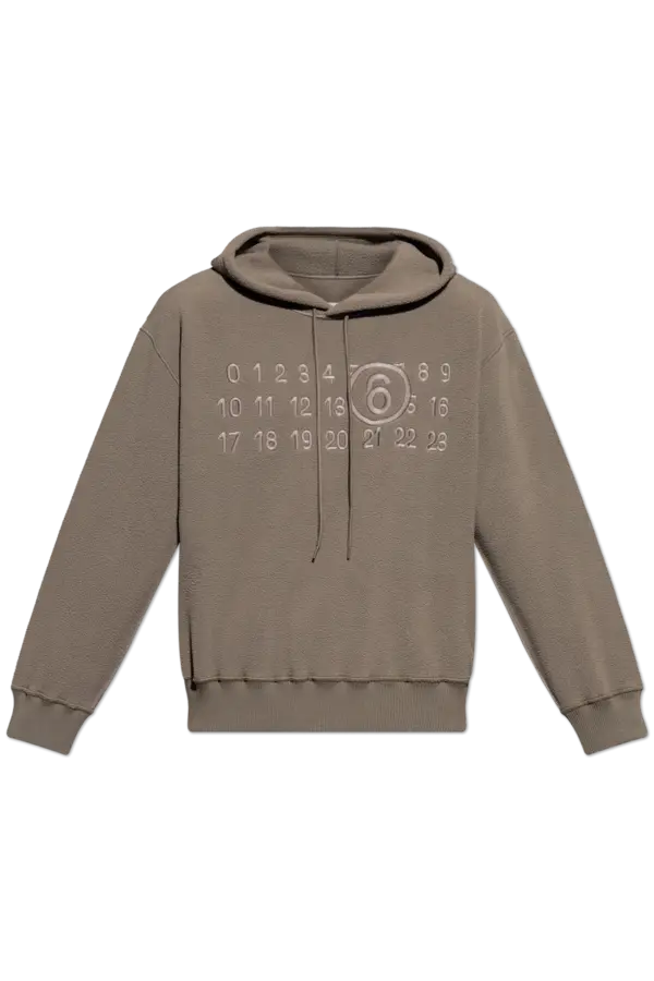 MAISON MARGIELA Polar Z Logo Fleece Sweatshirt - Grey