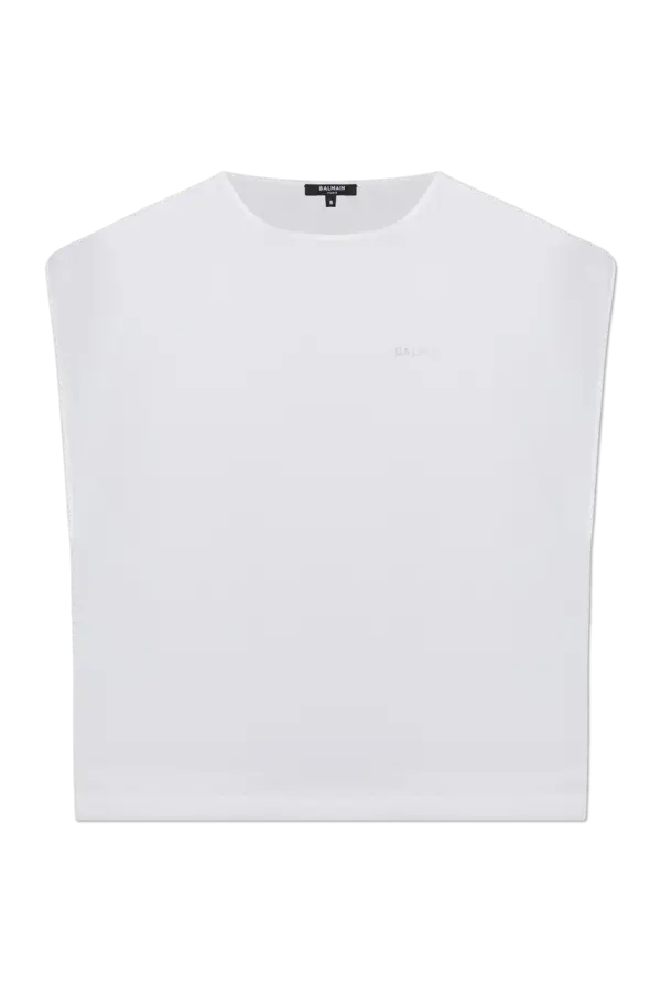 Balmain Silk Top - White