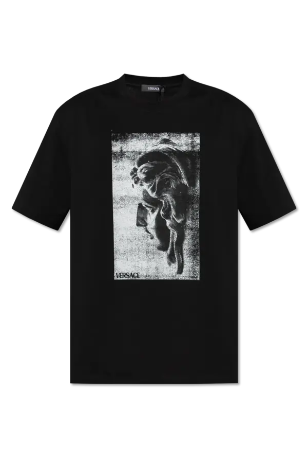 Versace T-shirt With Print - Black
