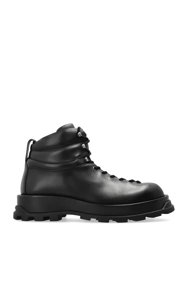 JIL SANDER Leather Ankle Boots