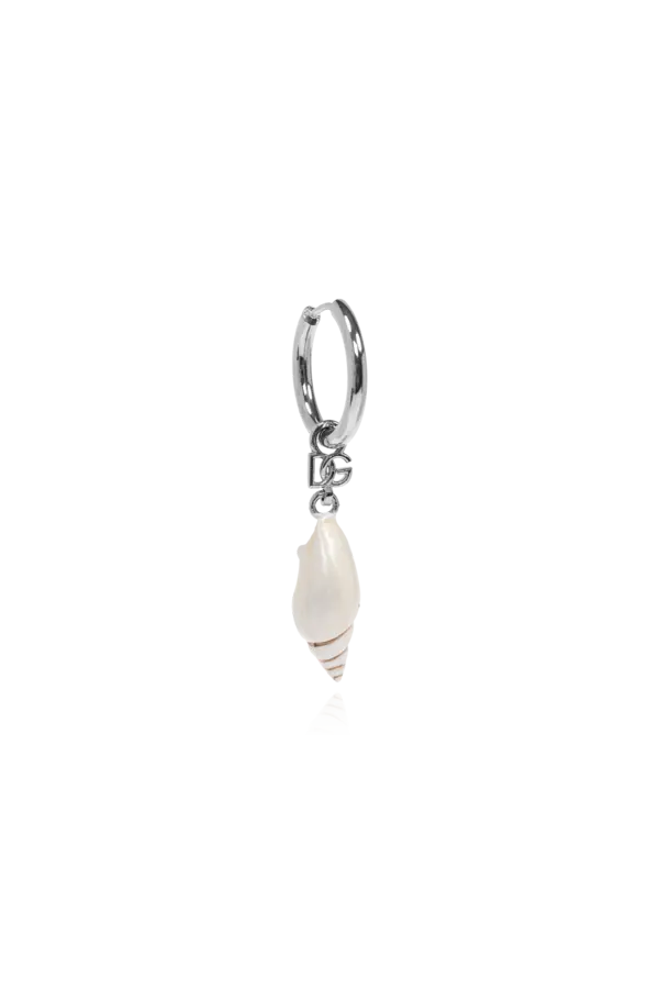 Dolce & Gabbana Single Earring With Shell Pendant