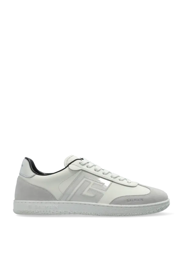 Balmain Leather And Suede Sneakers