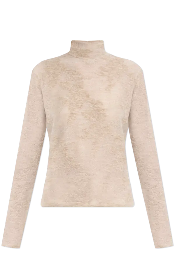 GANNI Floral Turtleneck Sweater