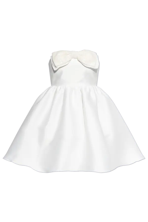 SELF-PORTRAIT Strapless Mini Dress With Bow