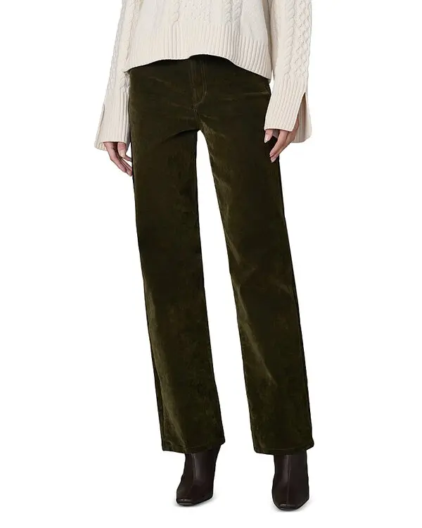 Joe's Jeans The Margot Straight Flocked Jeans - Olive