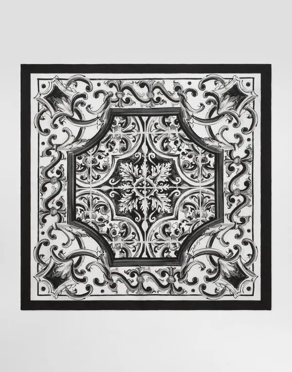 Dolce & Gabbana Majolica-print Twill Scarf