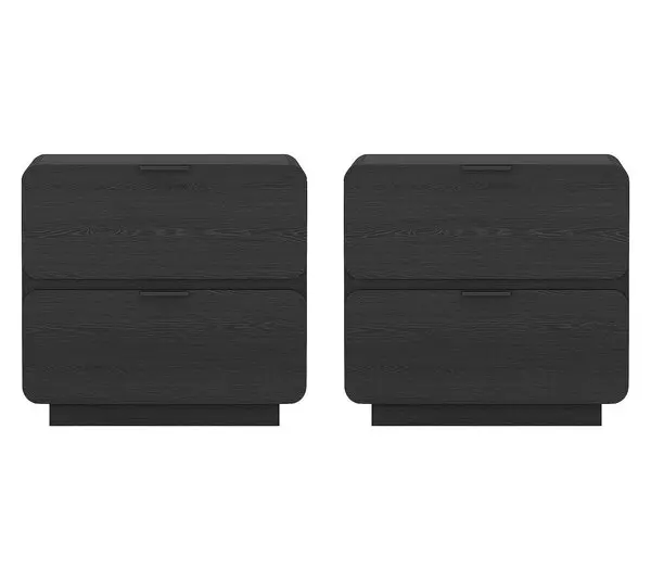 MANHATTAN COMFORT Chrystie 26' Nightstand Set O F 2