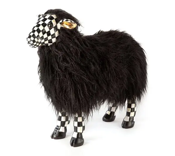 MACKENZIE-CHILDS Courtly Check Black Sheep, Sma Ll