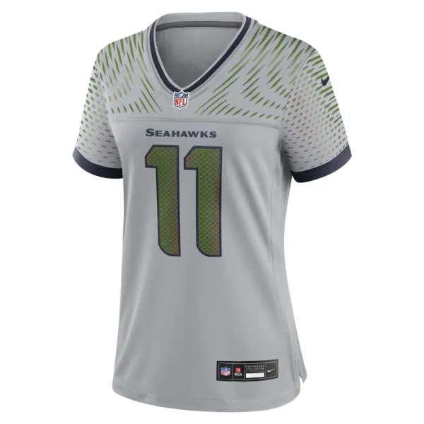 Nike Jaxon Smith-njigba Seattle Seahawks Rivalries Collection Nfl Game Jersey - Grey