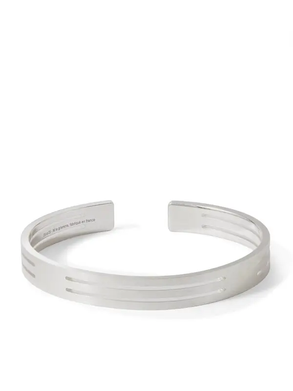 Le Gramme 19g Punched Ribbon Recycled Sterling Cuff