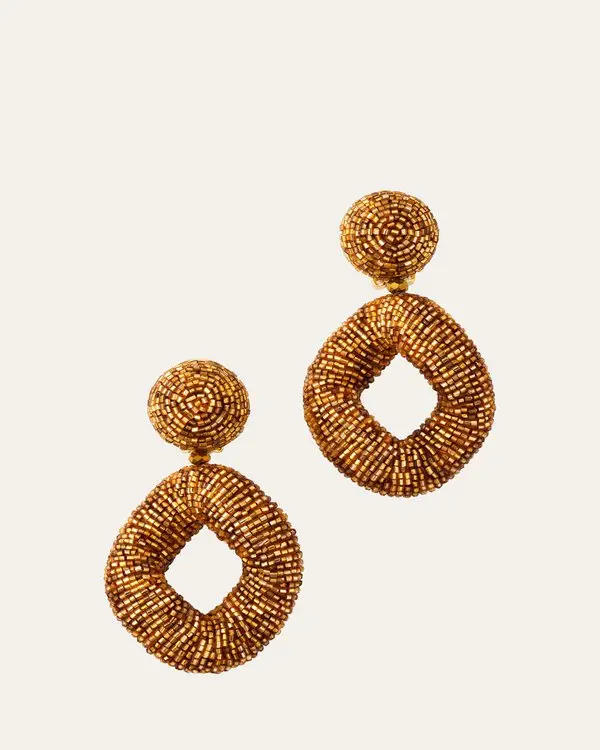 Oscar De La Renta Twisted Drop Earrings