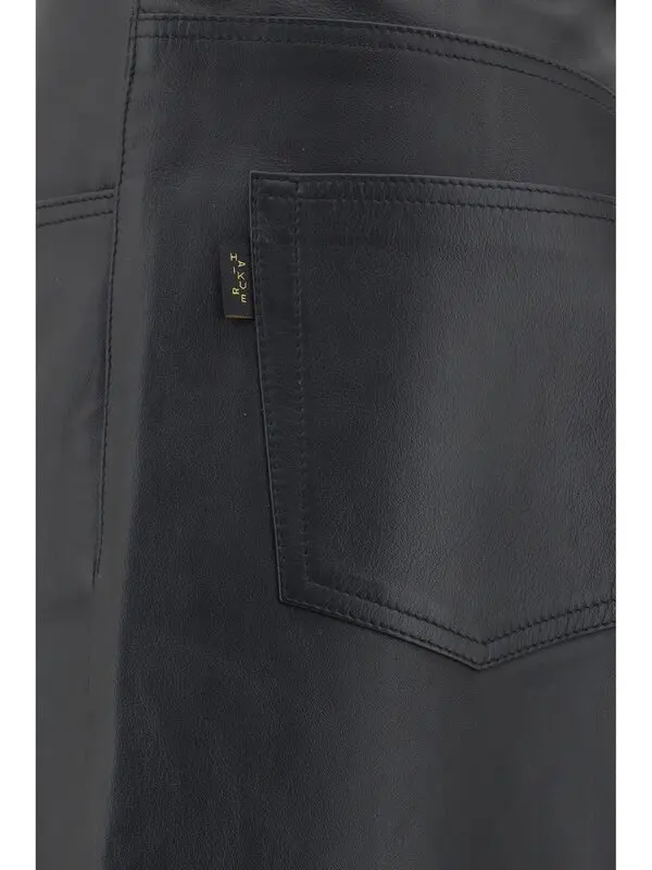 HAIKURE Oversized Leather Trousers
