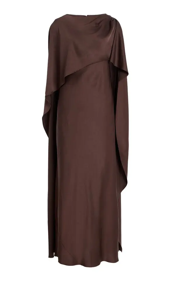Simkhai Izel Cape Gown - Brown