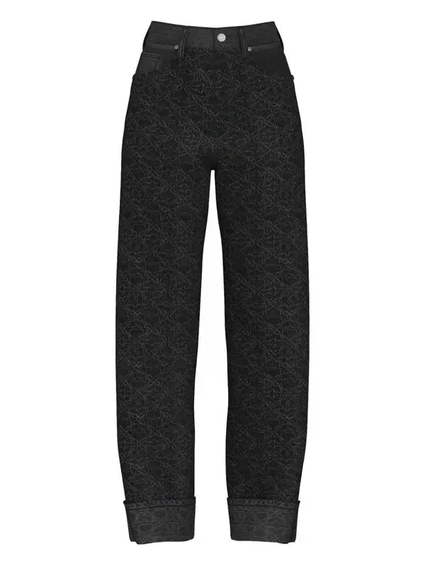 Hugo Boss Floral-pattern Jeans