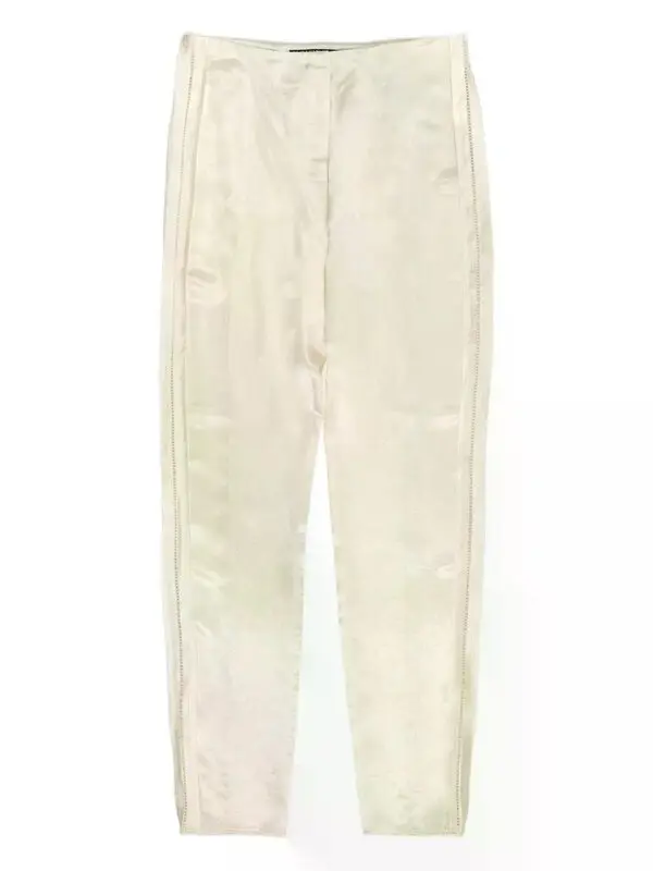 Bimba Y Lola Satin Side-stripes Straight Trousers