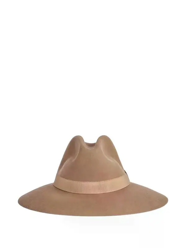 FAY Wide-brimmed Fedora Hat - Neutrals