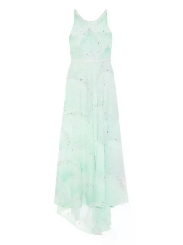 MIAU BY CLARA ROTESCU Bead-embellished Maxi Dress