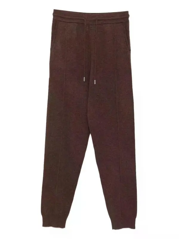GOTHA Cashmere Track Pants - Brown
