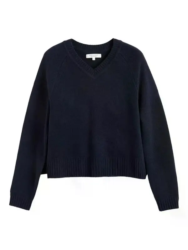 Chinti & Parker Cashmere V-neck Sweater - Blue