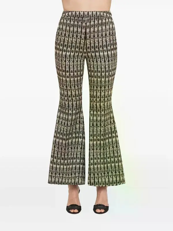 Giambattista Valli Optical Bouclé Flared Trousers