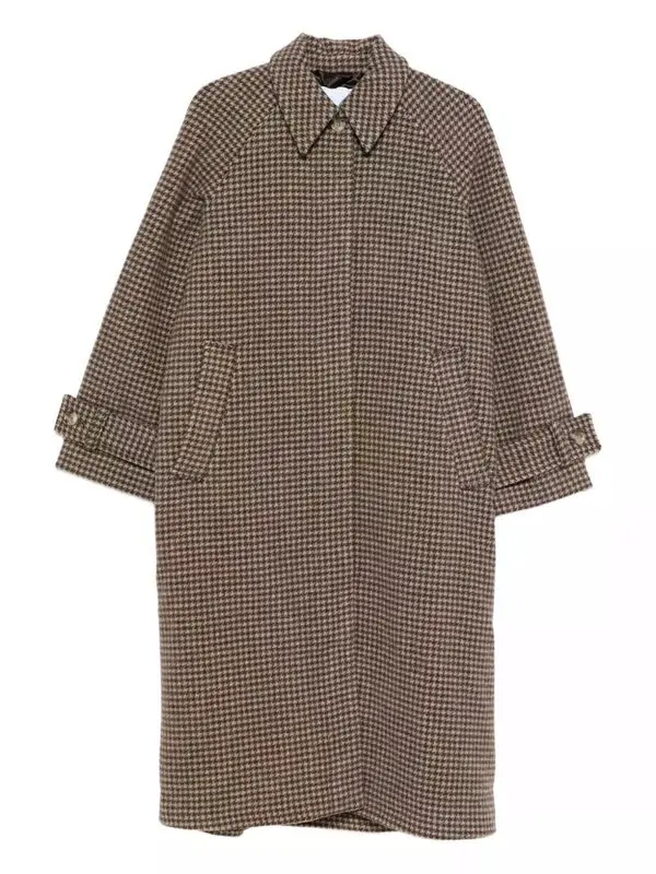 SAMSOE SAMSOE Houndstooth Single-breasted Coat