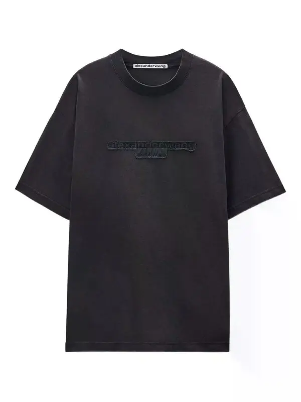 Alexander Wang Logo-patch Short-sleeve T-shirt - Grey