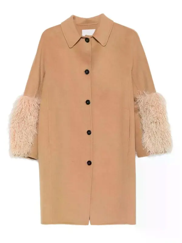 ERMANNO FIRENZE Fur-trimmed Coat