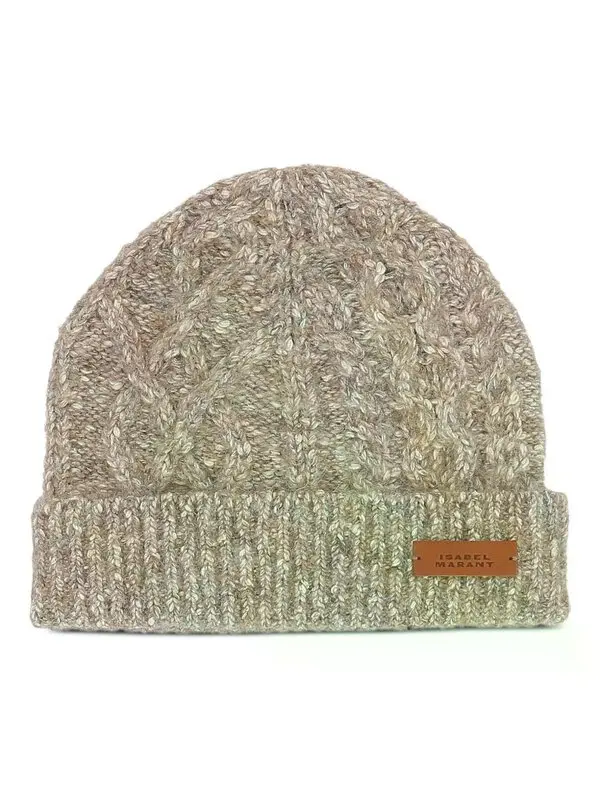 Isabel Marant Tolie Cable-knit Beanie