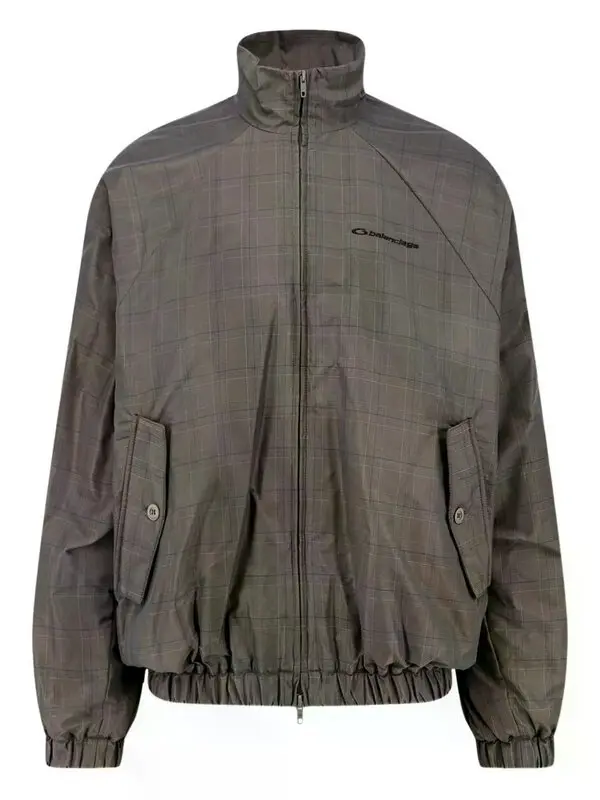 Balenciaga Checked Zip-up Jacket