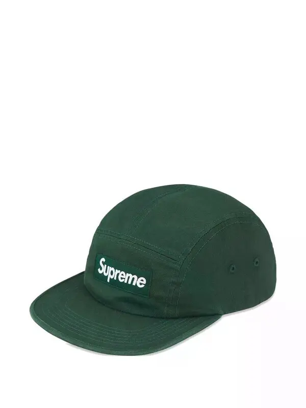 Supreme Washed Chino Twill Camp Cap - Green