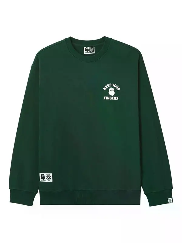 FINGERCROXX Graphic Crewneck Sweatshirt - Green