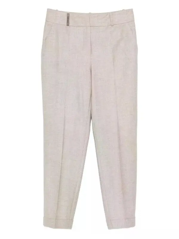 Peserico Cuffed Cropped Trousers