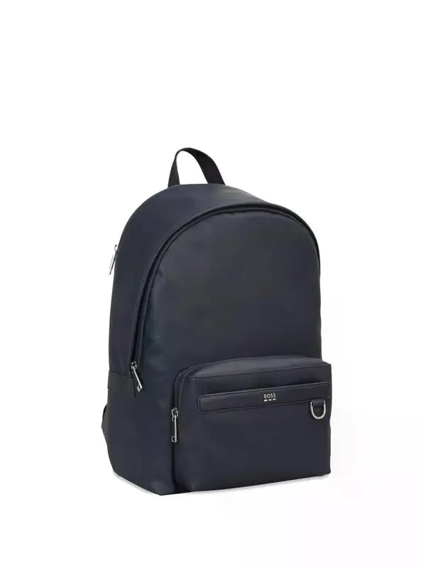 Hugo Boss Textured Zip-fastening Backpack