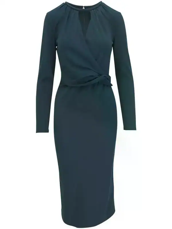 Giorgio Armani Draped Detailing Dress - Green