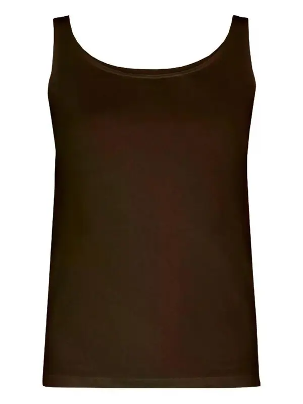 Wolford Sleeveless Scoop-neck Top - Brown