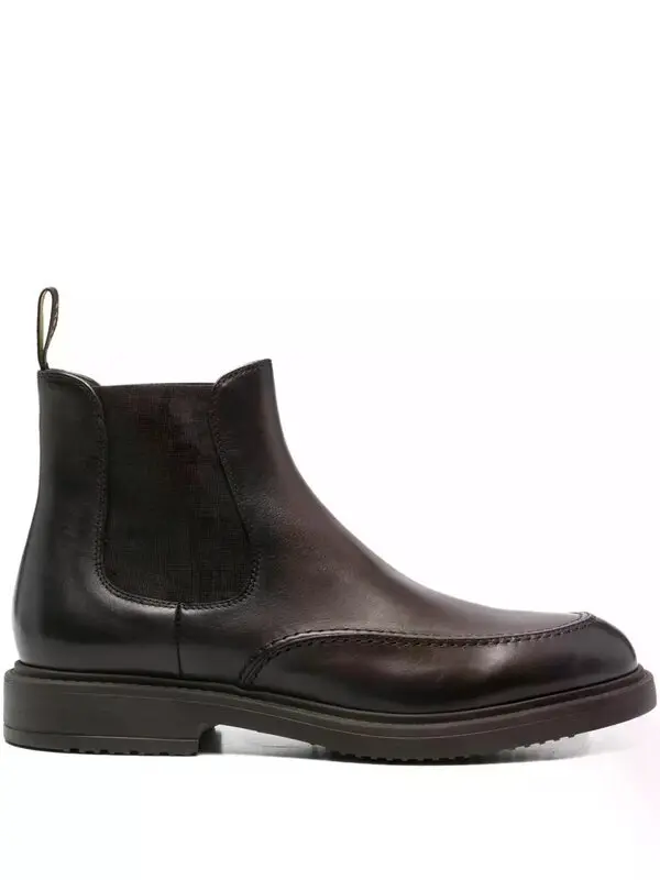 DOUCAL'S Elastic-panel Leather Boots