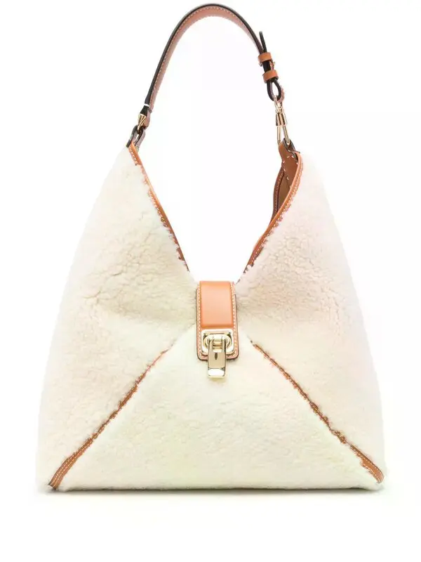 Ermanno Scervino Shearling Shoulder Bag