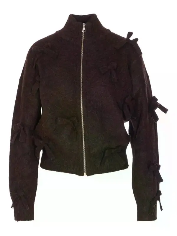 ANIYE BY Bow-detailed Zip-front Jacket