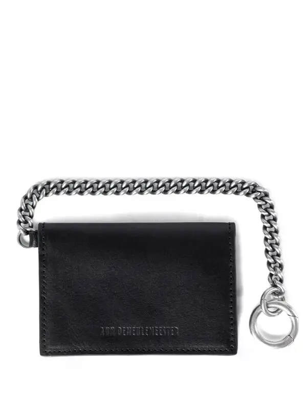 ANN DEMEULEMEESTER Chain-detail Calfskin Wallet