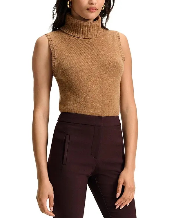 Veronica Beard Mazzy Cashmere Sweater - Dark Acorn