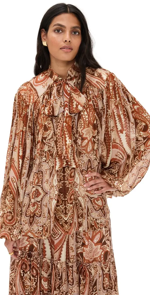 Hemant & Nandita Paisley Tie Top